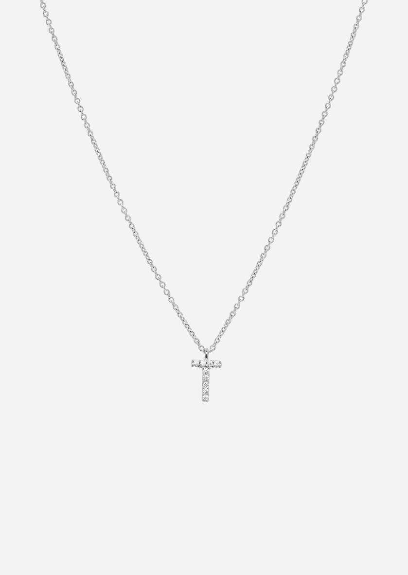 Pavé Letter - Sterling Silver - T – Skultuna 1607